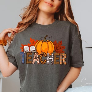 Teacher Fall Png, Autumn Educator Clipart PNG Download Fall-themed ...
