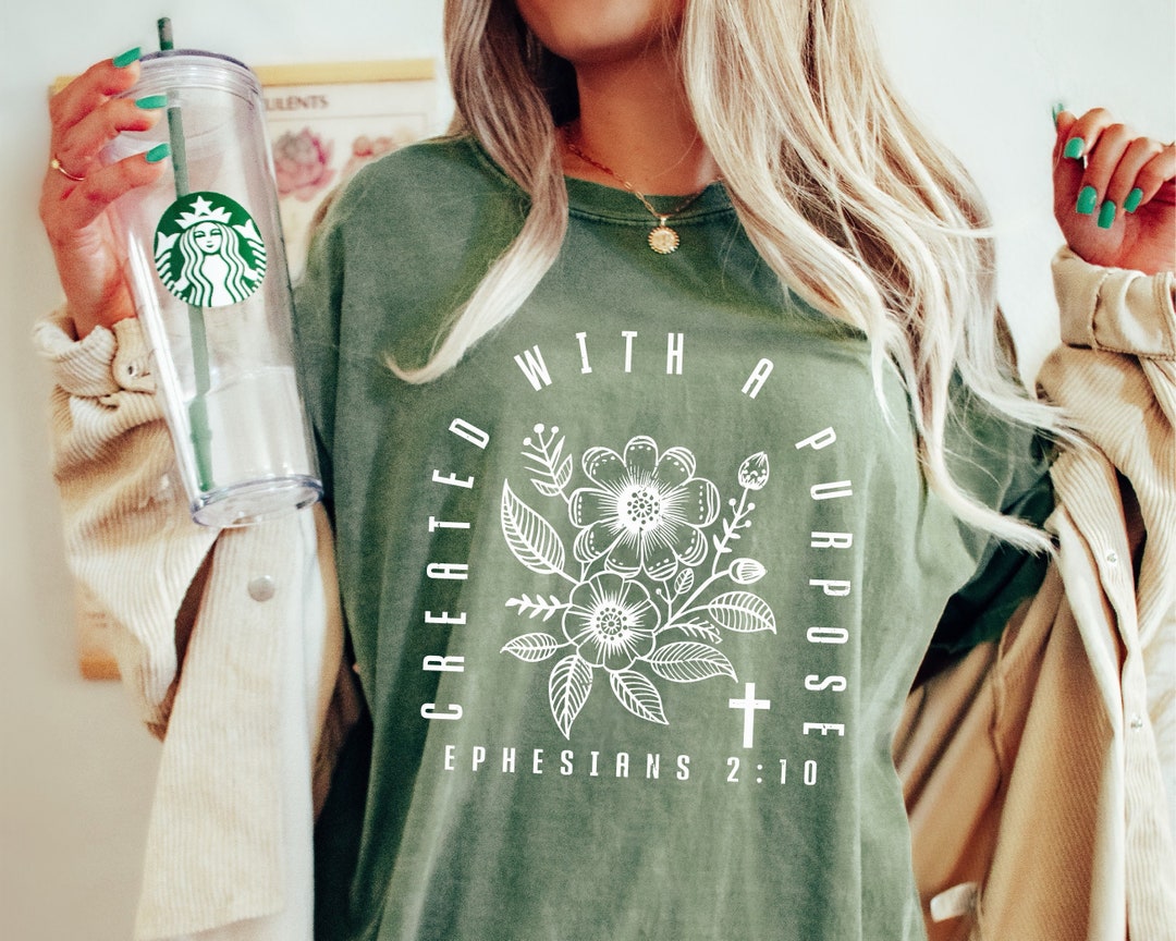 Created With a Purpose Svg Png, Inspirational Christian Quote Png ...