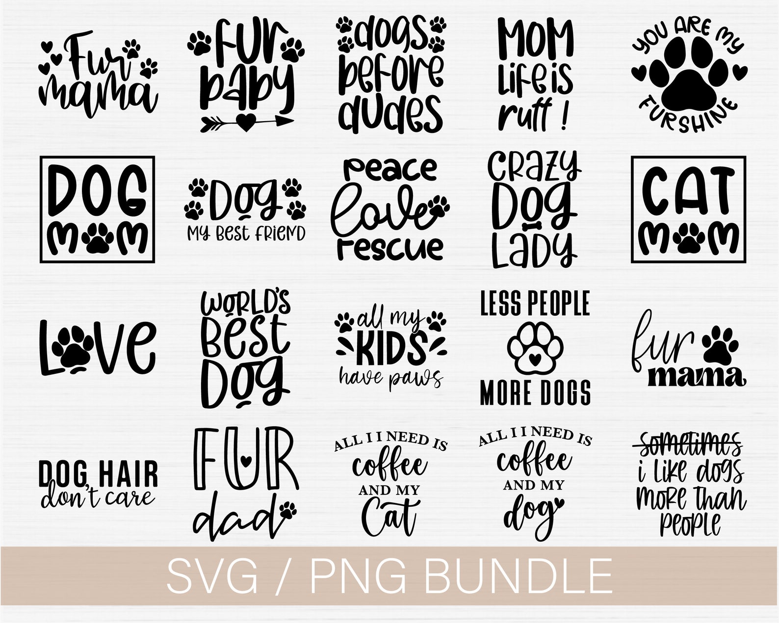 Dog Svg Bundle Dog Svg Cut File Gift for Dog Lover Funny - Etsy
