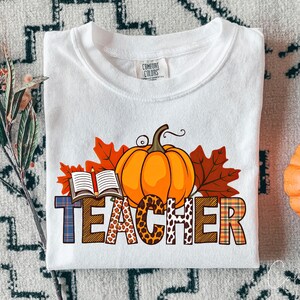 Teacher Fall Png, Autumn Educator Clipart PNG Download Fall-themed ...