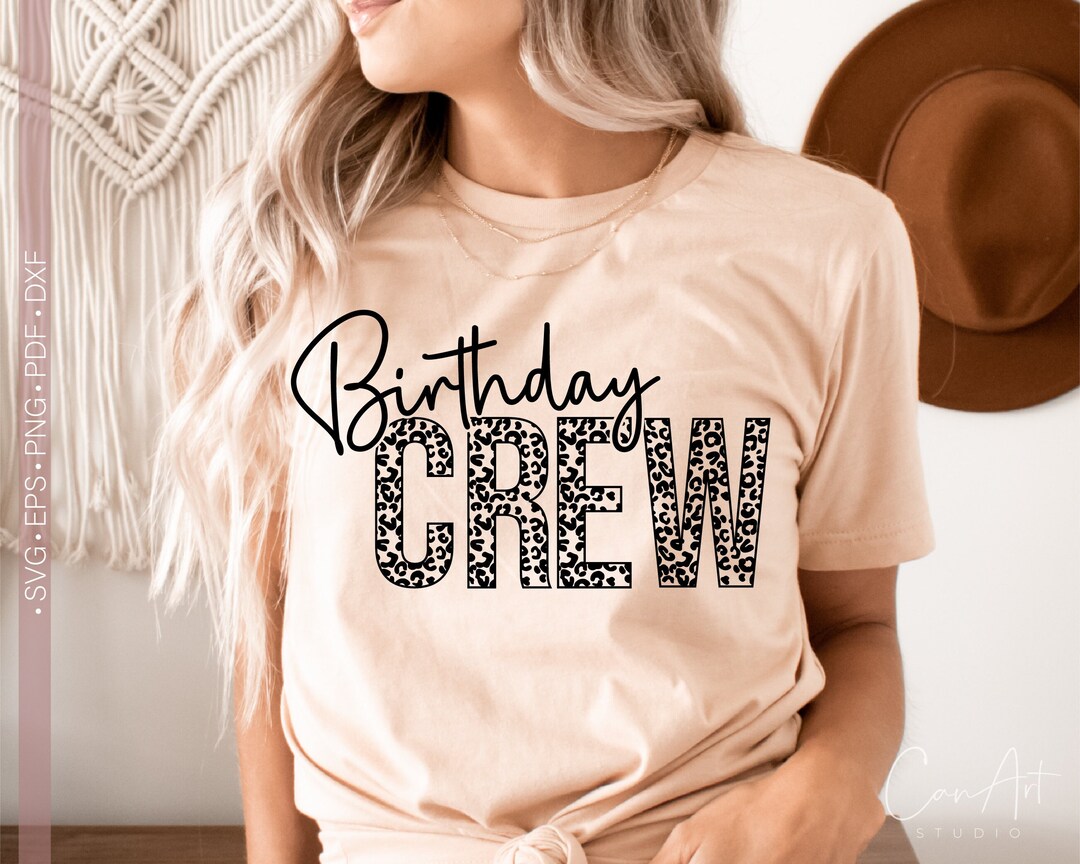 Birthday Crew Svg Png, Birthday Squad Svg, Birthday Shirt Design ...