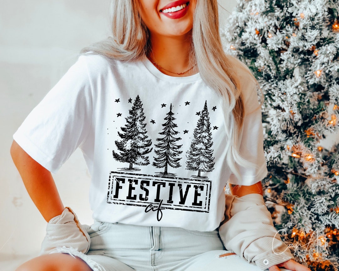 Festive Af Svg Png, Christmas Festive Svg, Holiday Season Quote Svg ...