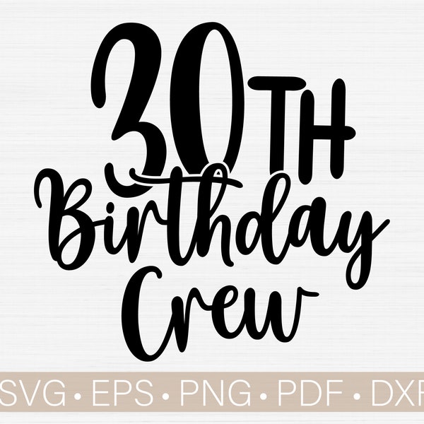 30th Birthday Svg - Etsy