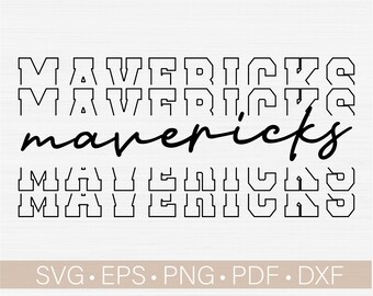 Mavericks Logo Svg | Etsy
