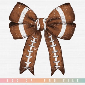 Football Coquette Bow Png, Football Bow PNG, Game Day Bow Clipart ...