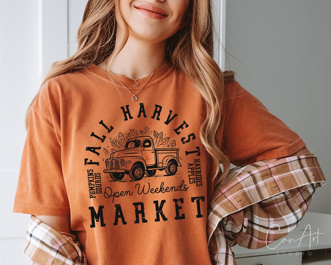 Fall Harvest Svg Png, Harvest Season Svg, Autumn Seasonal Svg, Vintage ...