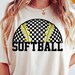 A Vibrant Softball Illustration in a High-quality PNG Format, Perfect ...