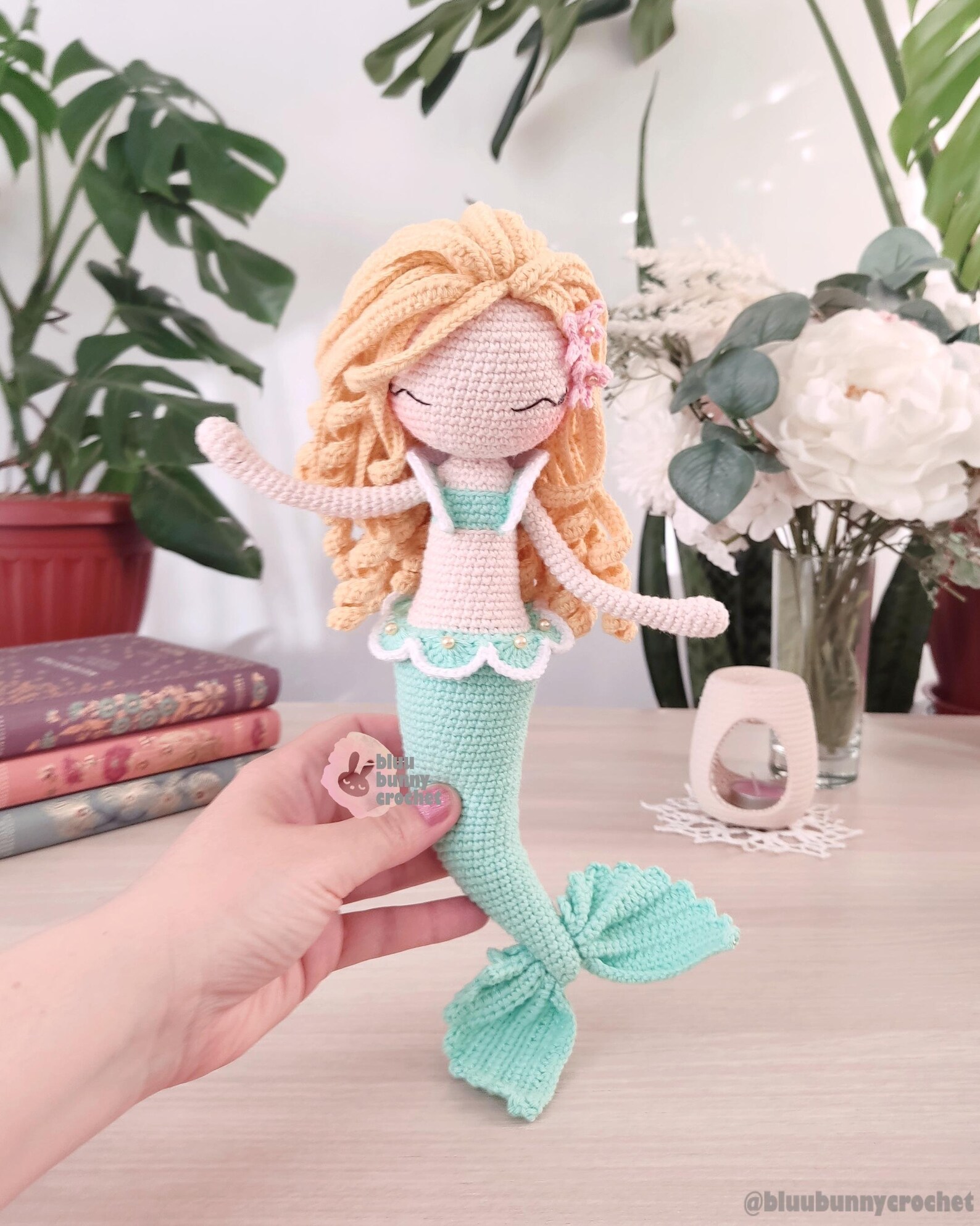 Crochet Mermaid Pattern MEDIUM Size-eng/esp/hun Mermaid - Etsy