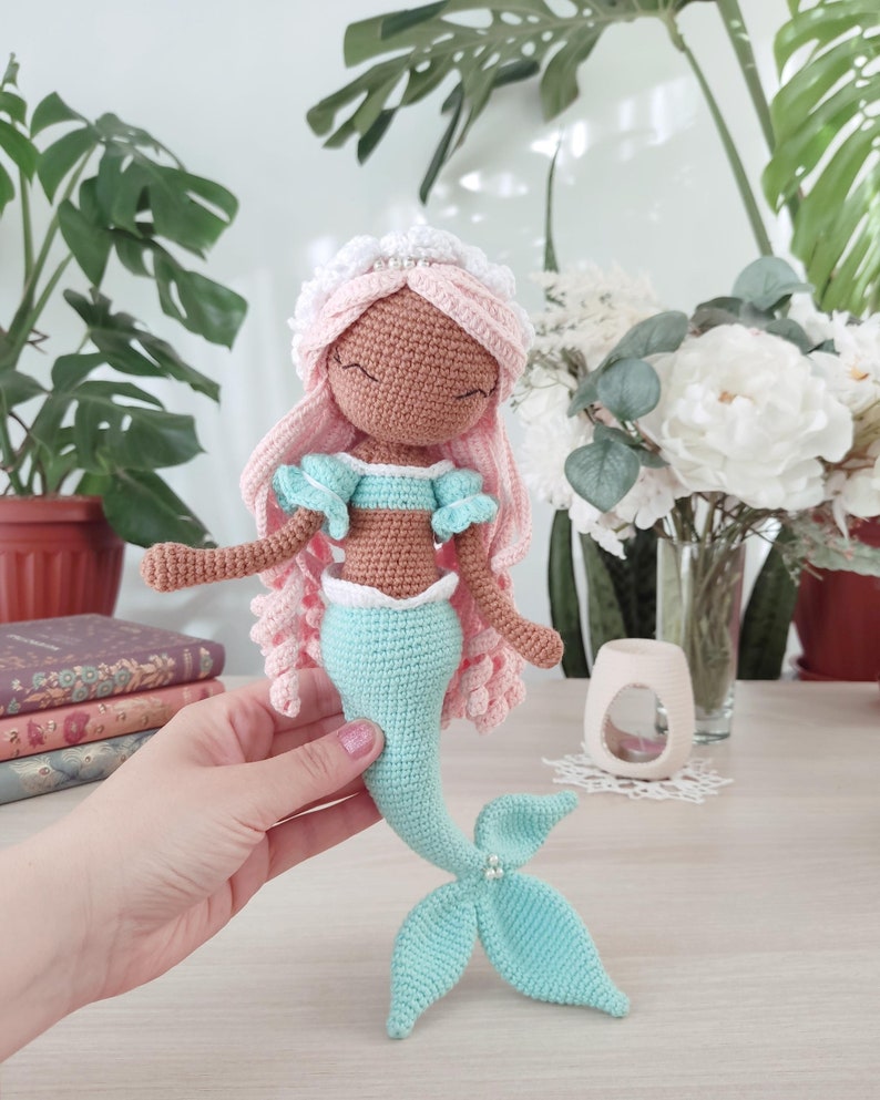 Crochet Mermaid Pattern MEDIUM Size Eng/esp/hun Mermaid - Etsy