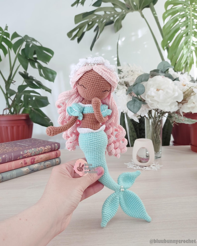 Mermaid Crochet Doll Pattern PACK 3in1 MEDIUM - Etsy