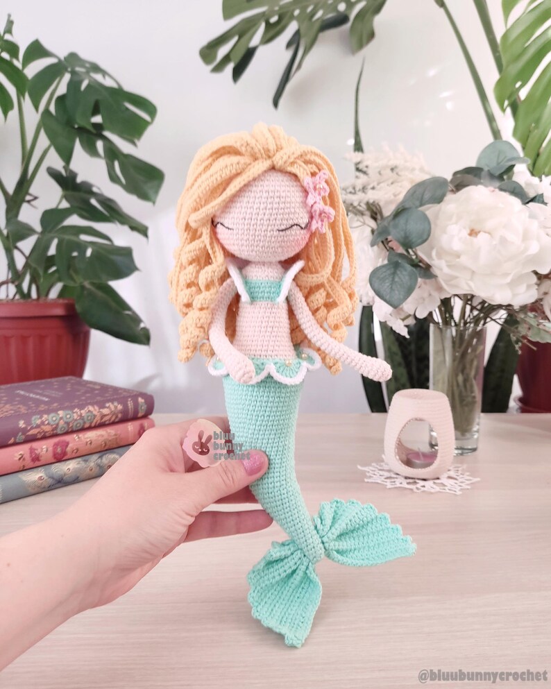Crochet Mermaid Pattern MEDIUM Size-eng/esp/hun Mermaid - Etsy