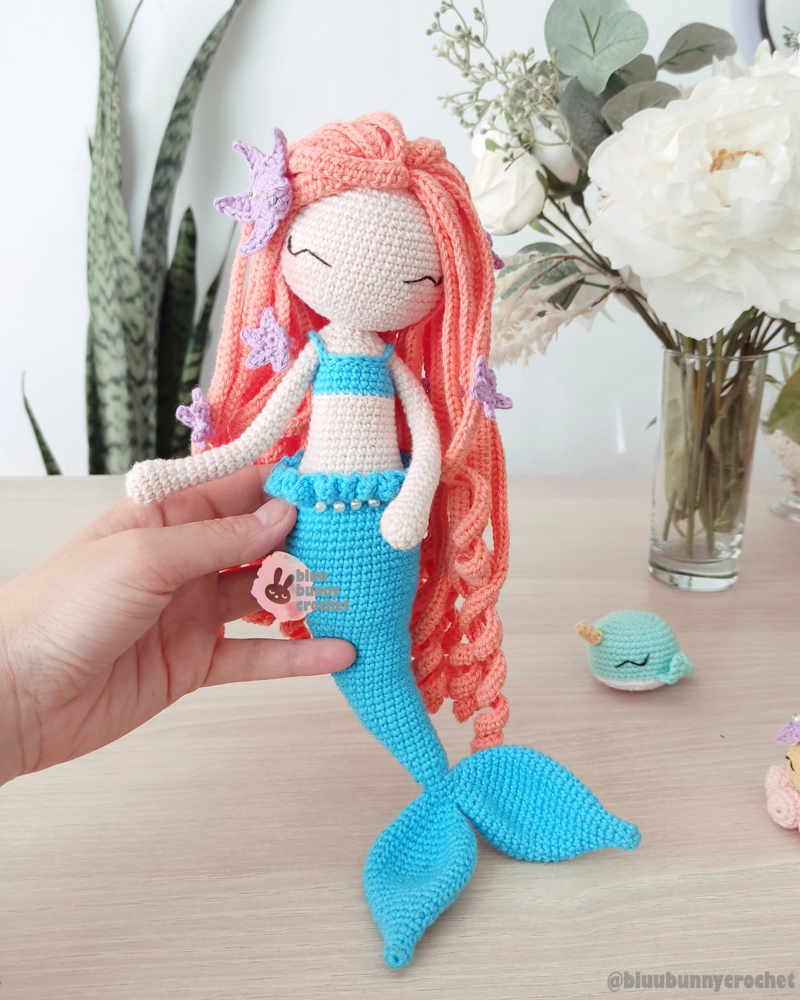 Mermaid Crochet Doll Pattern PACK 3in1 MEDIUM - Etsy