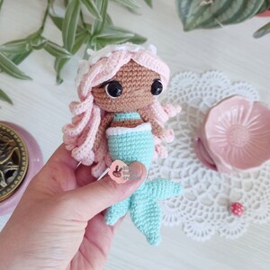 Mini Mermaid Crochet Doll Pattern: Mayla Amigurumi (5 Inches) (PDF ...