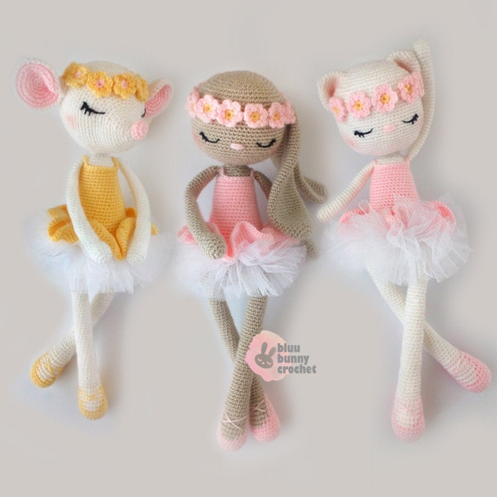 Crochet Ballerina Doll Pattern Pack 3in1 145 Inches 37cm - Etsy