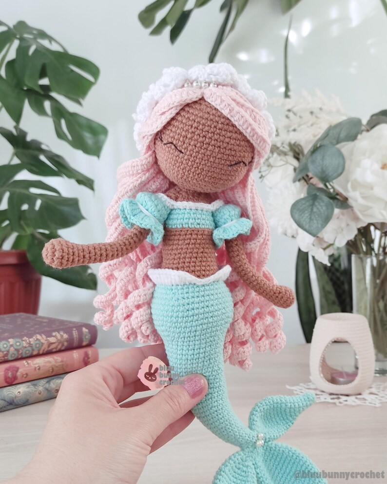 Mermaid Crochet Doll Pattern PACK 3in1 MEDIUM - Etsy