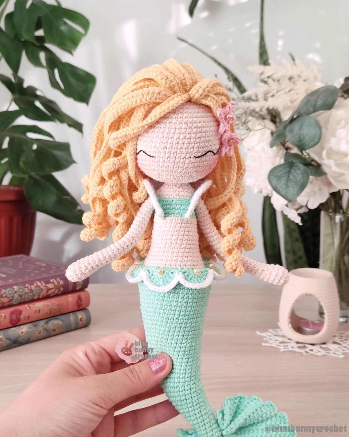 Crochet Mermaid Pattern MEDIUM Size-eng/esp/hun Mermaid - Etsy