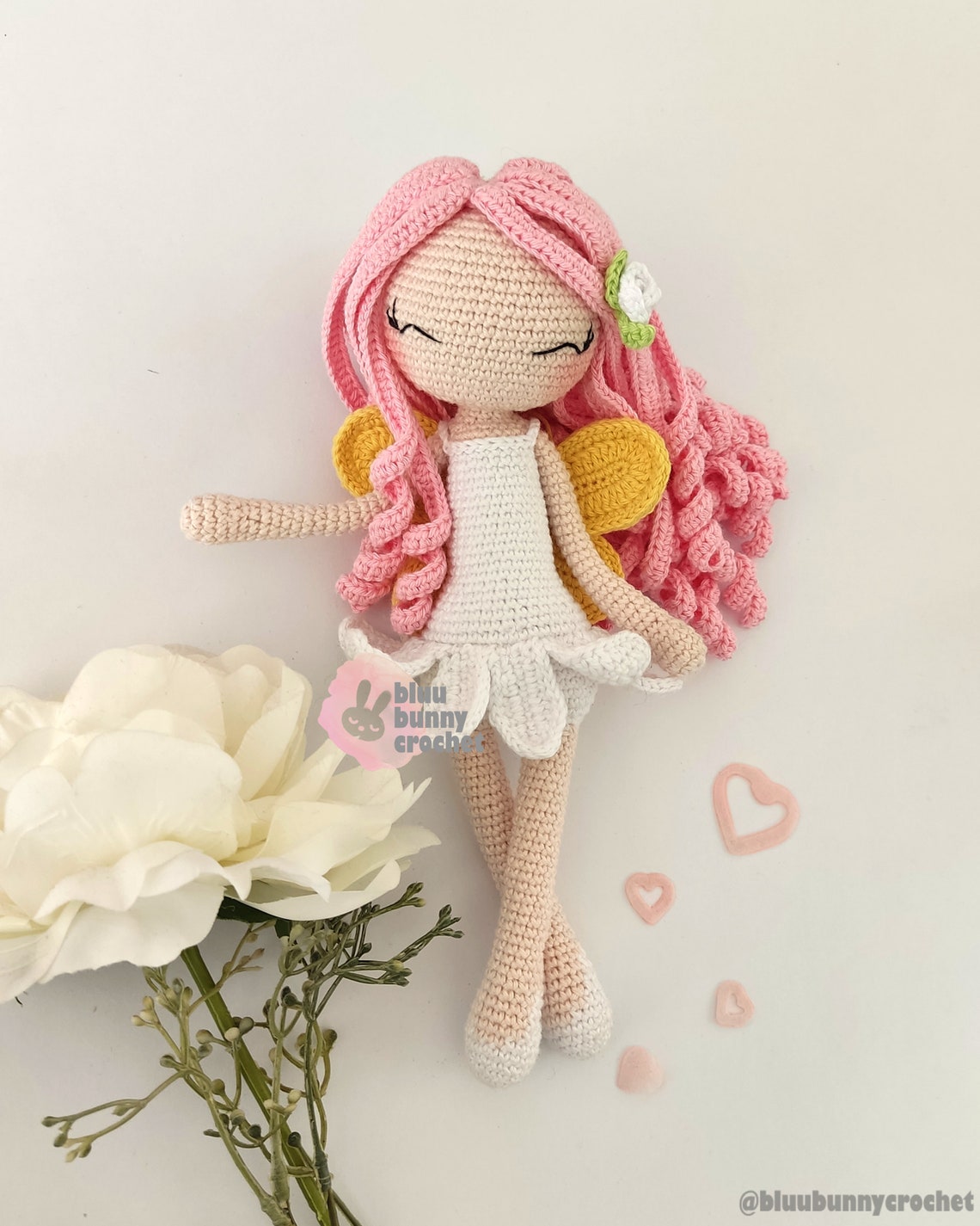 Flower Fairy Doll Crochet Pattern MEDIUM - Etsy