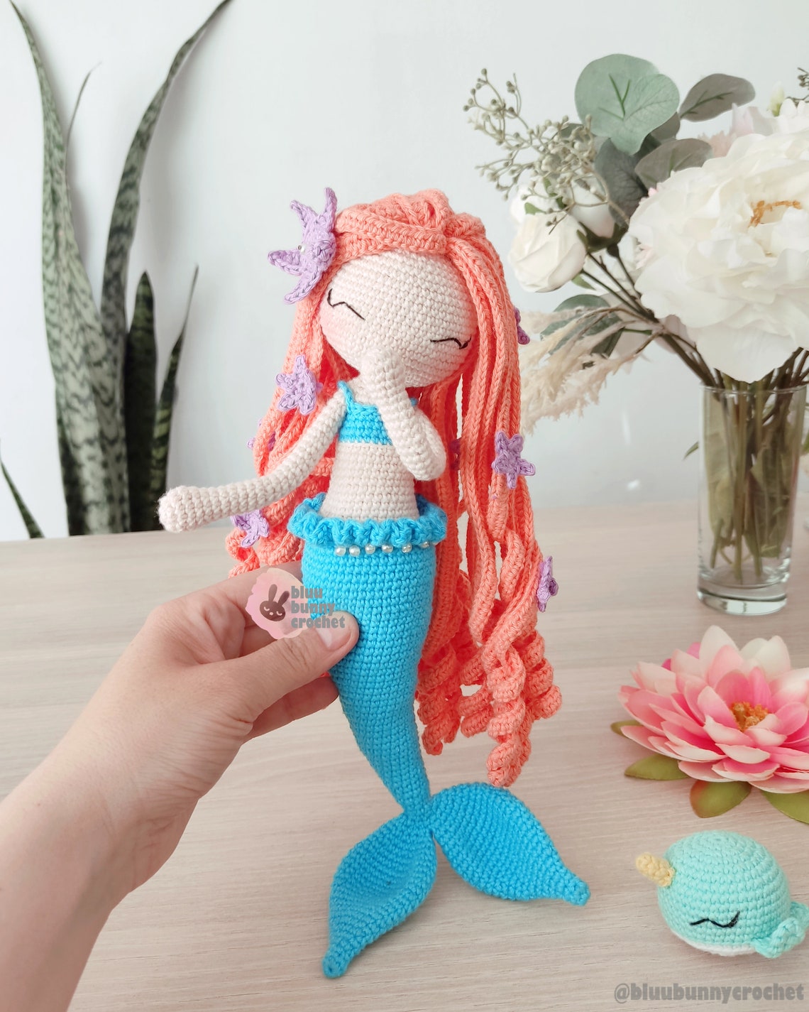 Mermaid Crochet Doll Pattern PACK 3in1 MEDIUM - Etsy