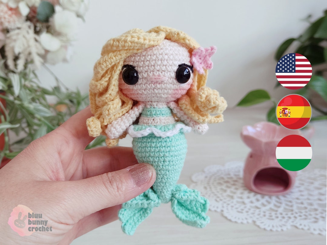 Mini Mermaid Crochet Doll Pattern: June Amigurumi (PDF Pattern) - Etsy