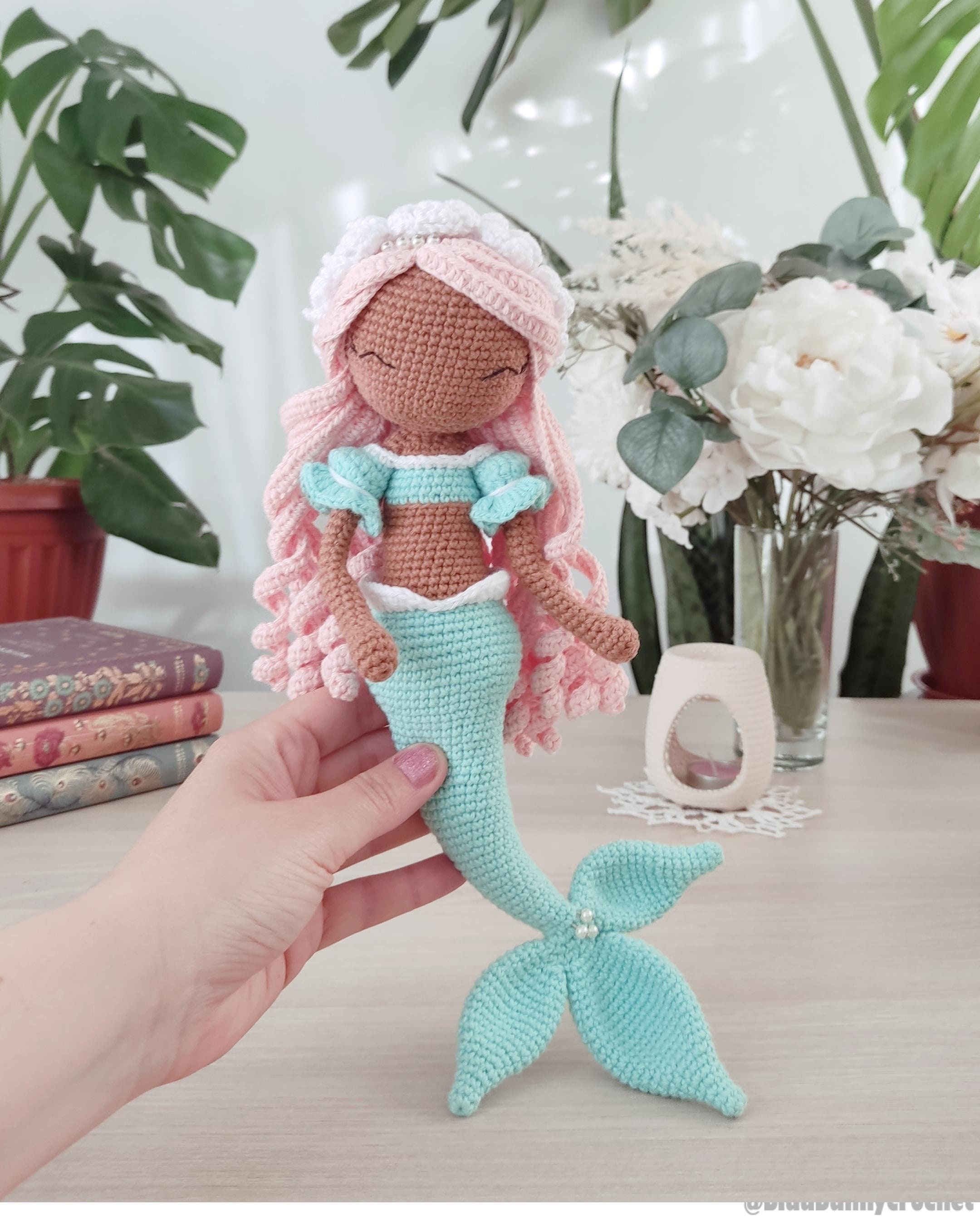 Crochet Mermaid Pattern MEDIUM Size Eng/esp/hun Mermaid - Etsy
