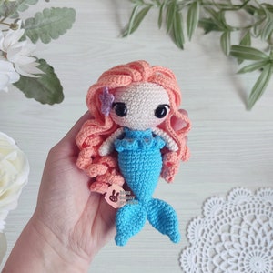 Mini Mermaid Crochet Doll Pattern PACK 5in1, Size-eng/esp/hun- Mermaid ...