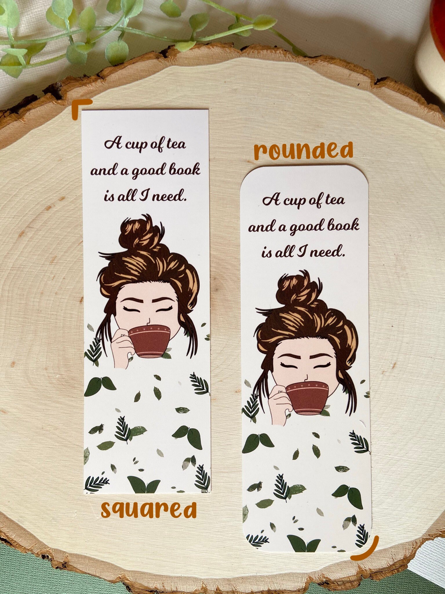 A Cup of Tea & a Book... Bookmark - Etsy