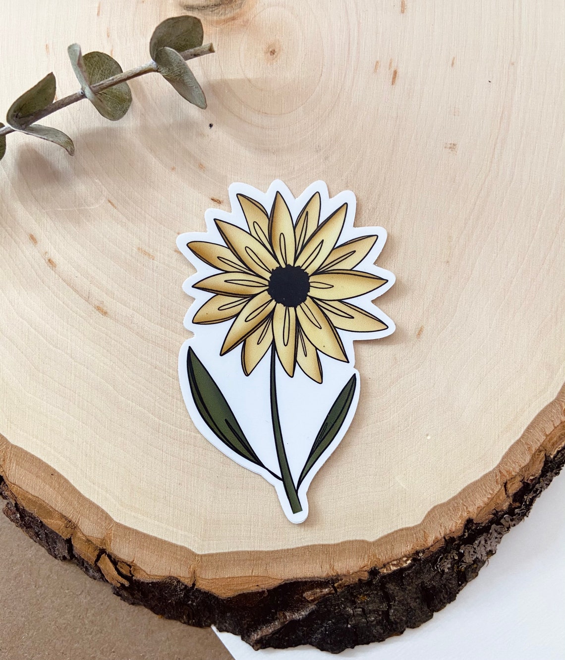 Sunflower Sticker - Etsy