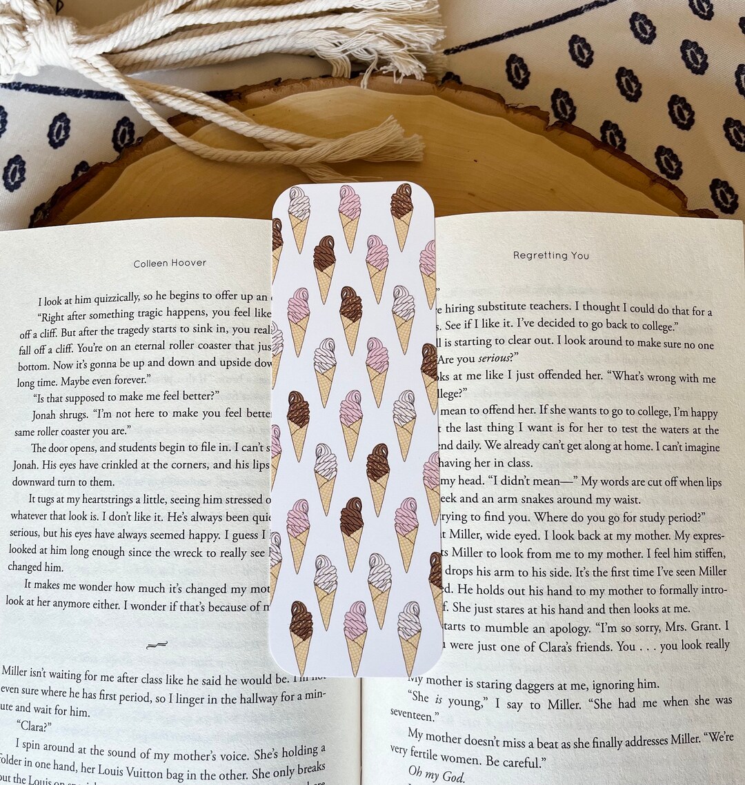 Ice Cream Cones Bookmark - Etsy