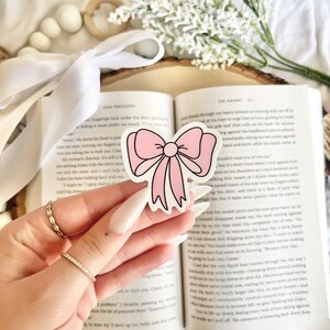 Pink Bow Sticker - Etsy