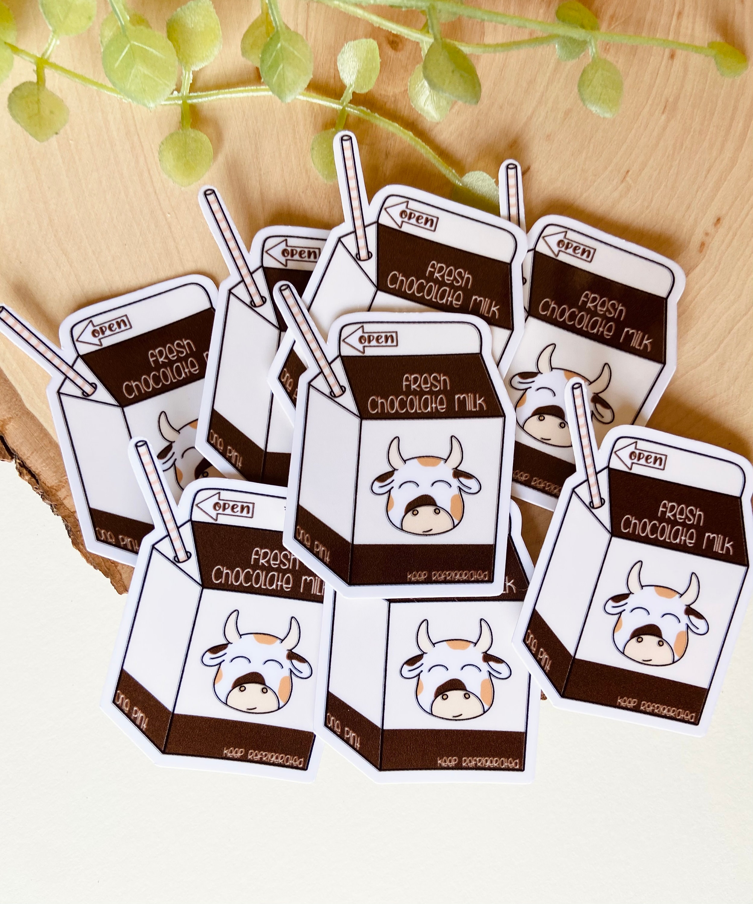 Chocolate Milk Carton Sticker - Etsy