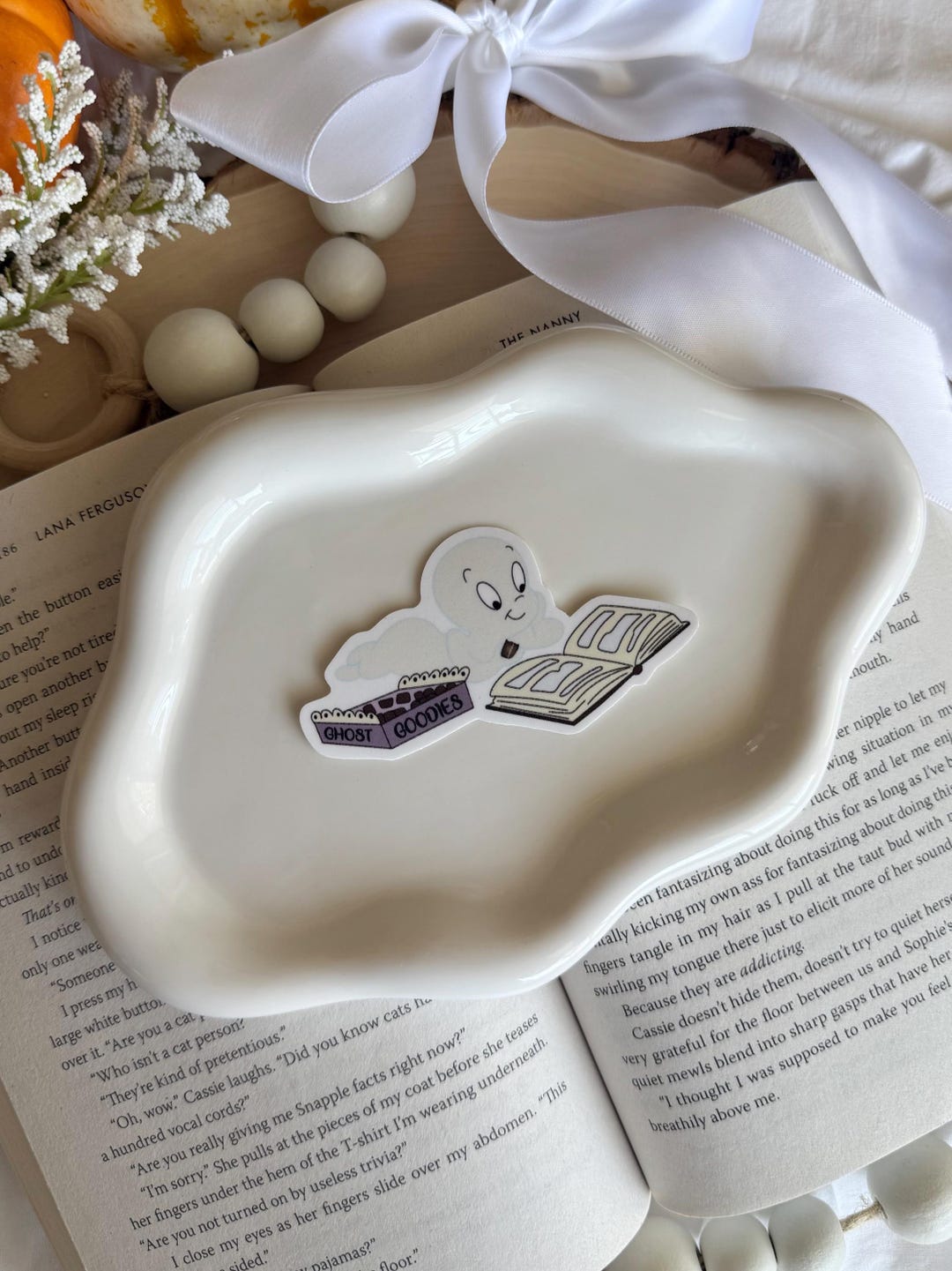 Casper Reading Sticker - 2" Waterproof Matte Decal - Etsy