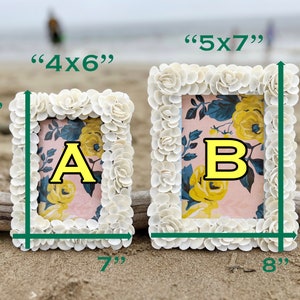Seashell Picture Frames, Seashell Art, Decorative Shell Frame, Shell ...