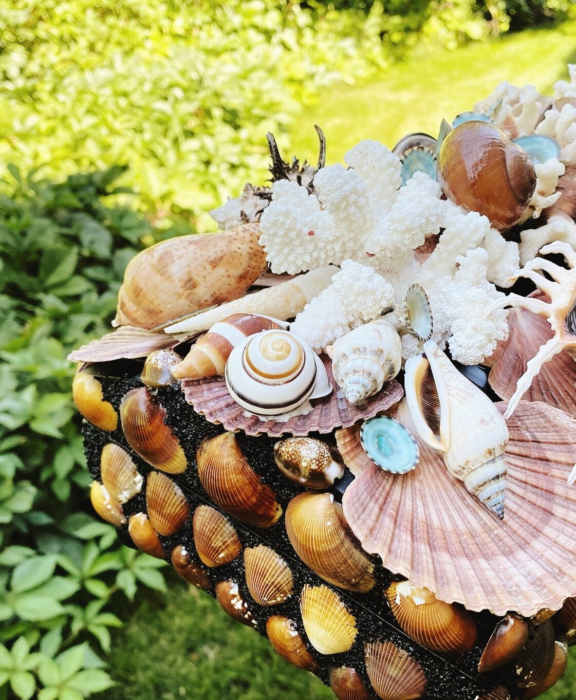 Custom Seashell Jewelry Box, Seashell Art, Decorative Box, Shell Art ...