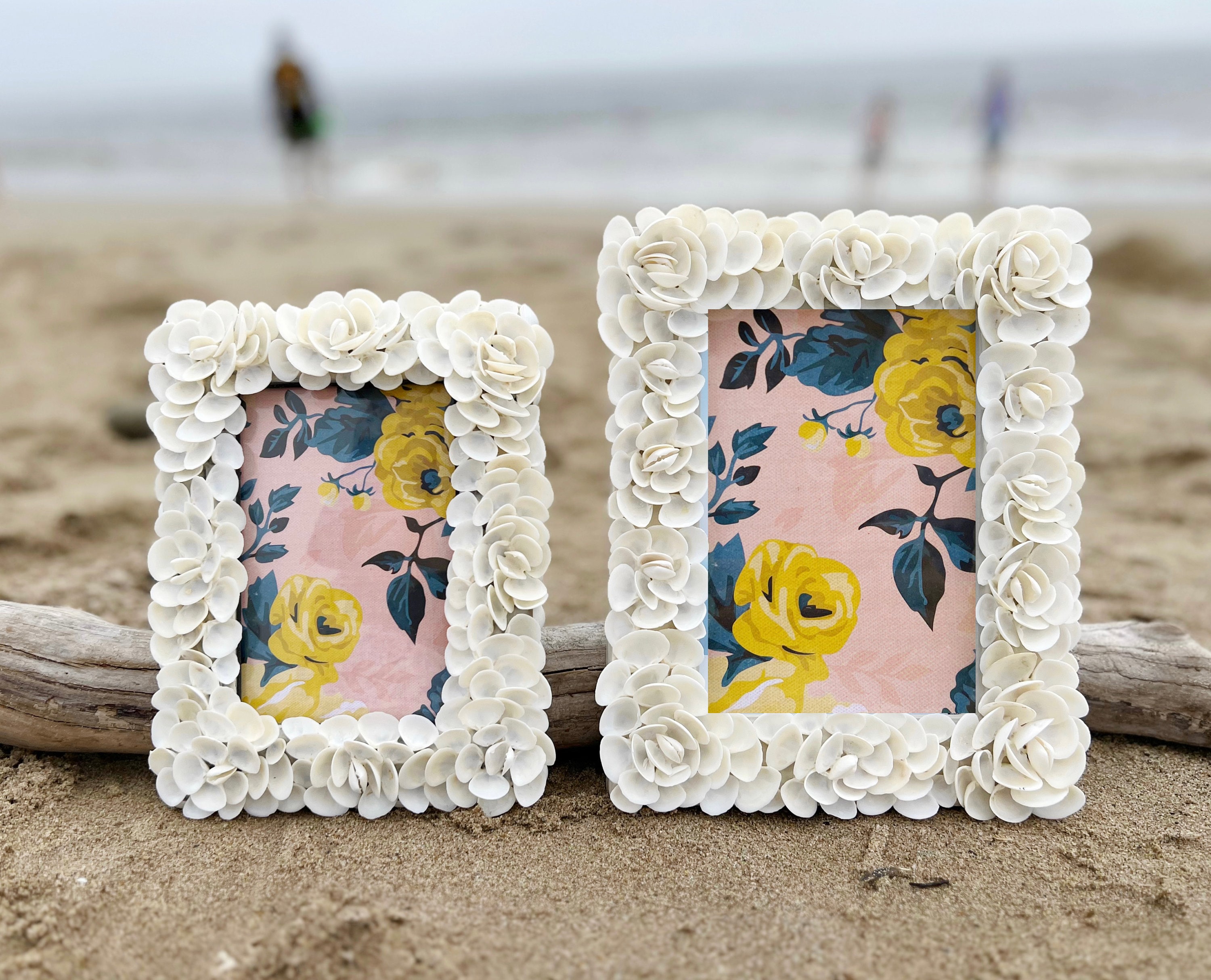 Seashell Picture Frames, Seashell Art, Decorative Shell Frame, Shell ...