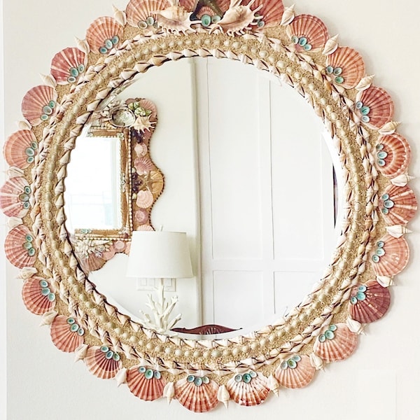 Sea Shell Wall Mirror - Etsy