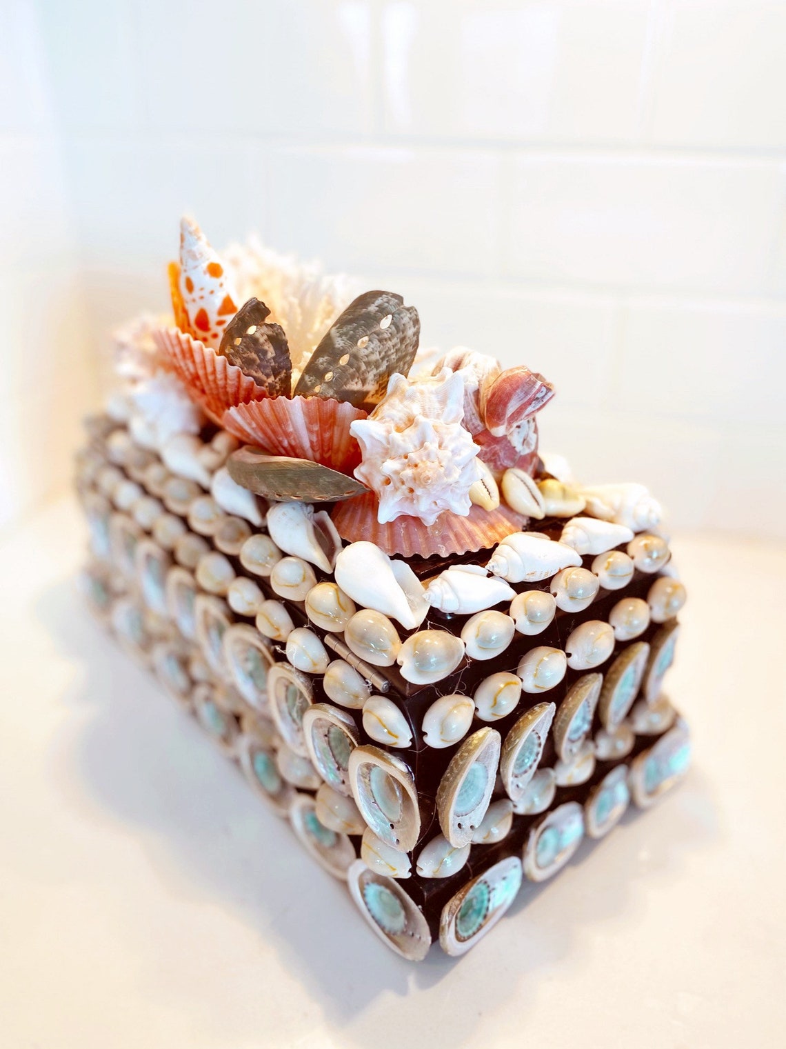 Custom Seashell Jewelry Box Seashell Art Decorative Box - Etsy