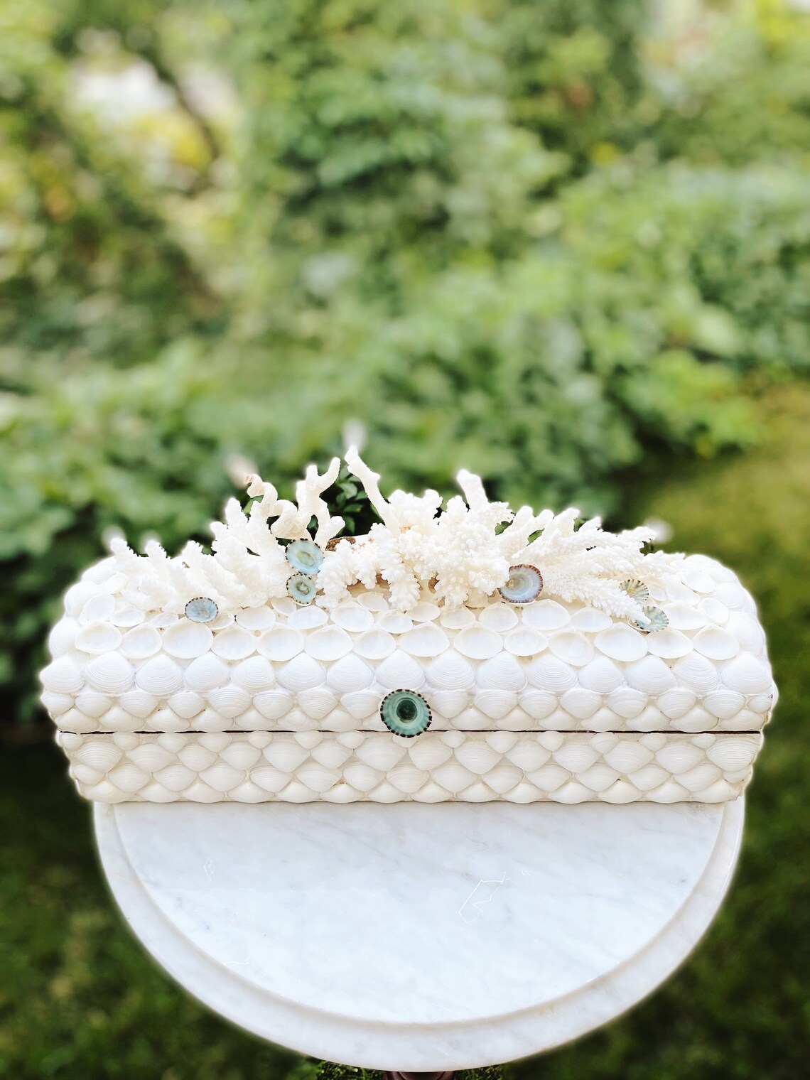 Custom Seashell Jewelry Box Seashell Art Decorative Box - Etsy