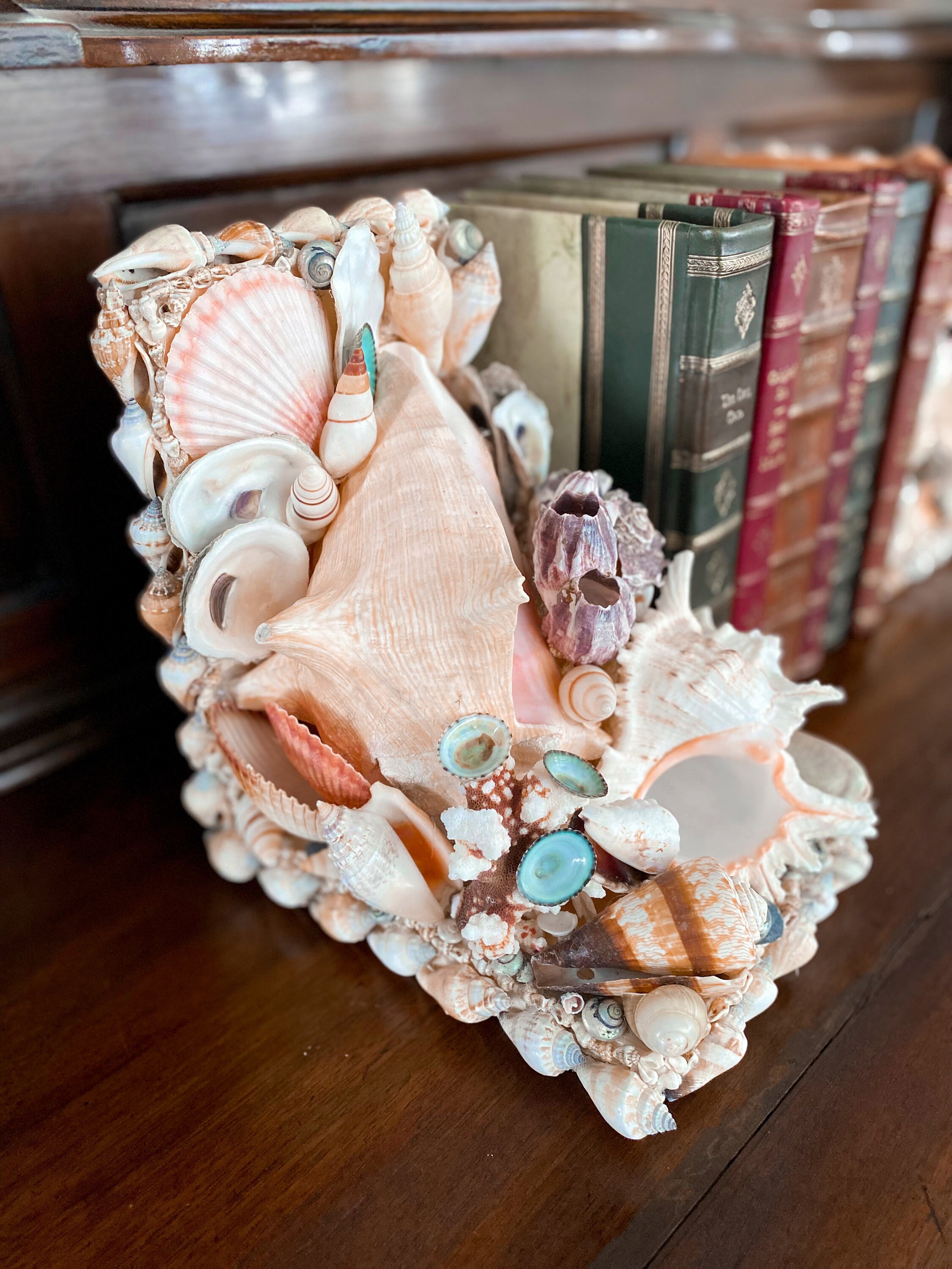 Custom Seashell Jewelry Box, Seashell Art, Decorative Box, Shell Art ...