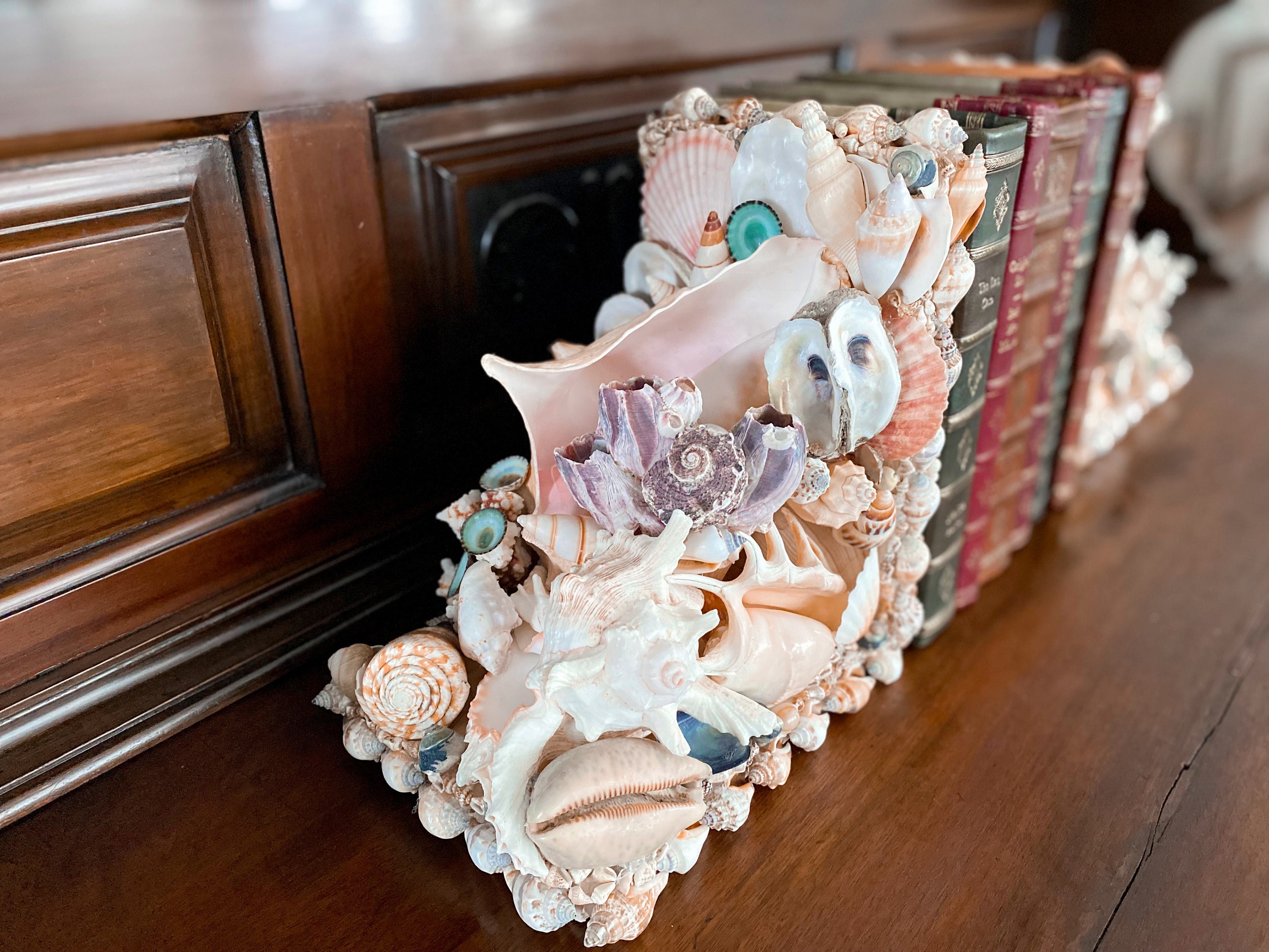 Custom Seashell Jewelry Box, Seashell Art, Decorative Box, Shell Art ...