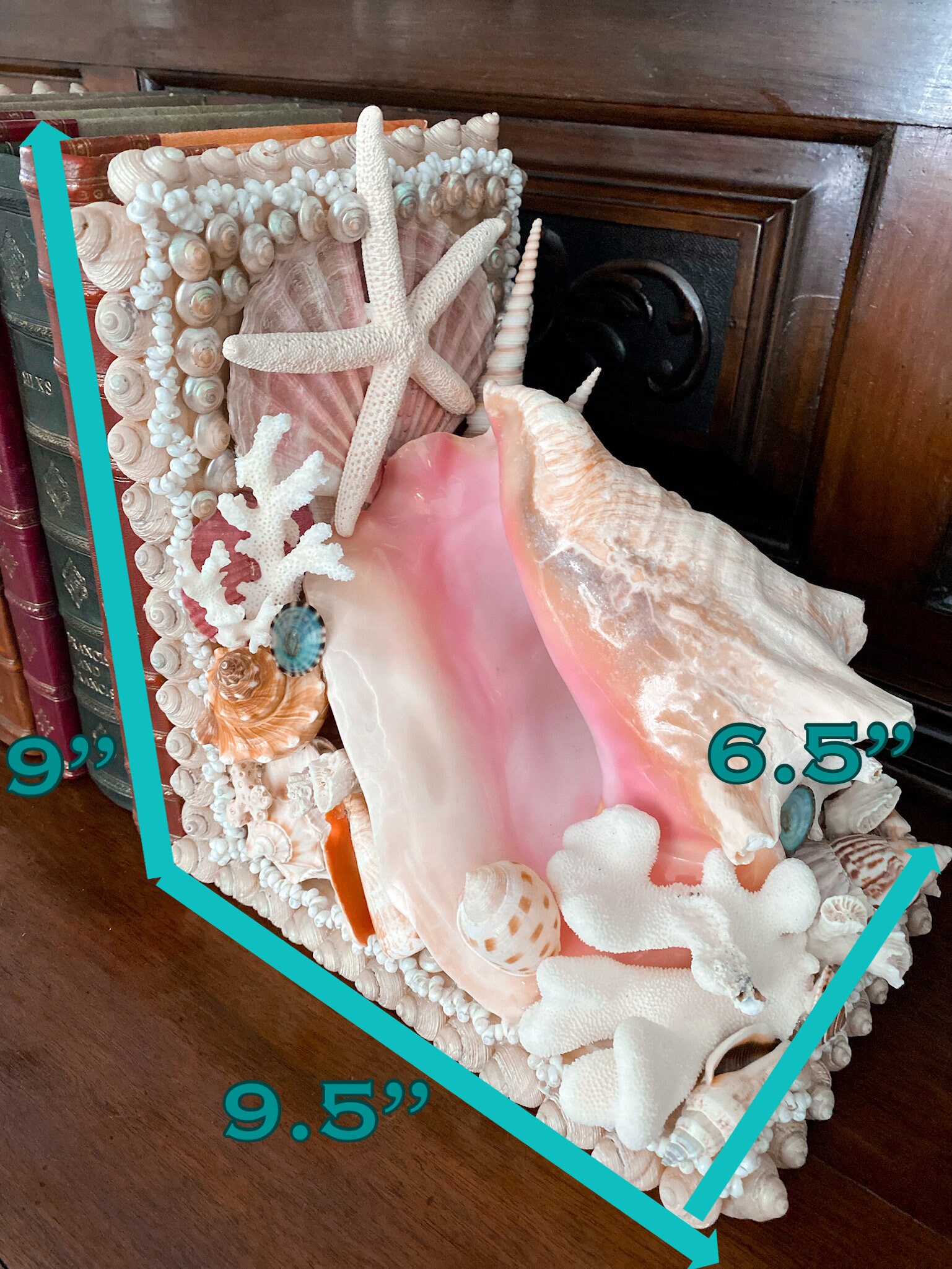 Custom Seashell Jewelry Box, Seashell Art, Decorative Box, Shell Art ...