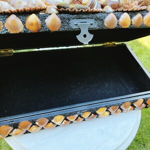 Custom Seashell Jewelry Box, Seashell Art, Decorative Box, Shell Art ...