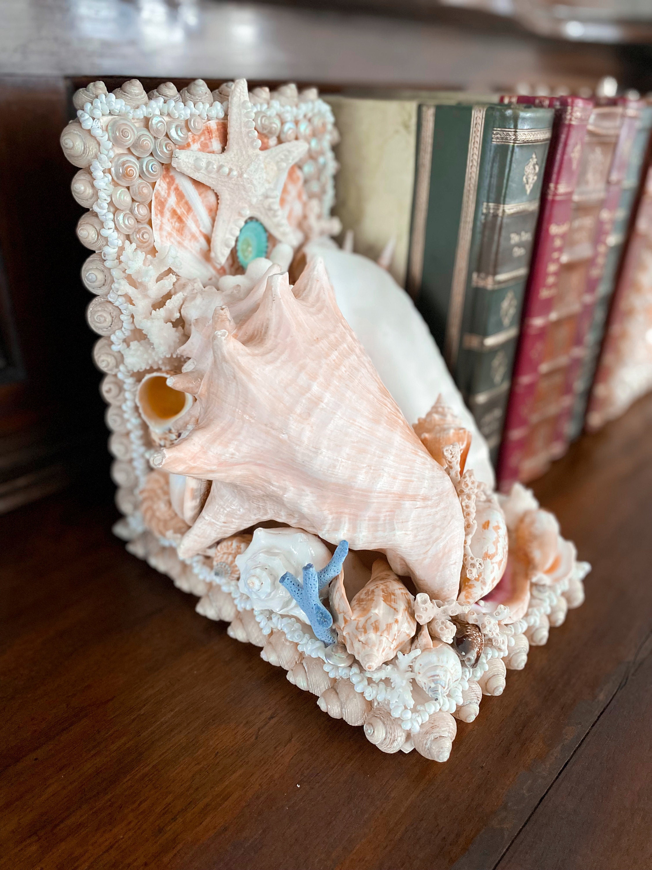 Custom Seashell Jewelry Box, Seashell Art, Decorative Box, Shell Art ...