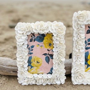 Seashell Picture Frames, Seashell Art, Decorative Shell Frame, Shell ...