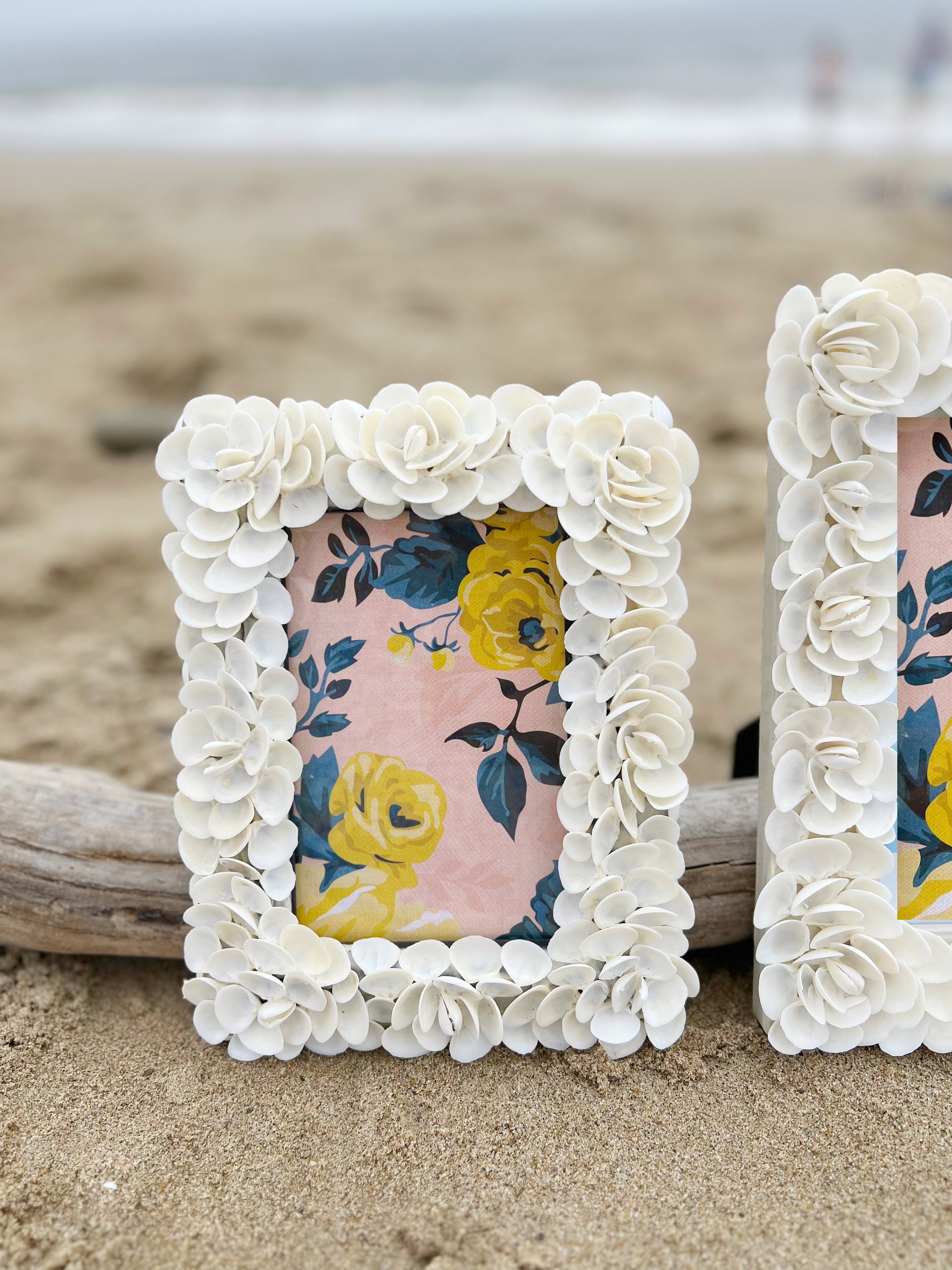 Seashell Picture Frames, Seashell Art, Decorative Shell Frame, Shell ...