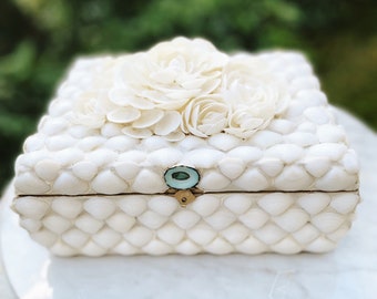 Custom Seashell Jewelry Box, Seashell Art, Decorative Box, Shell Art ...