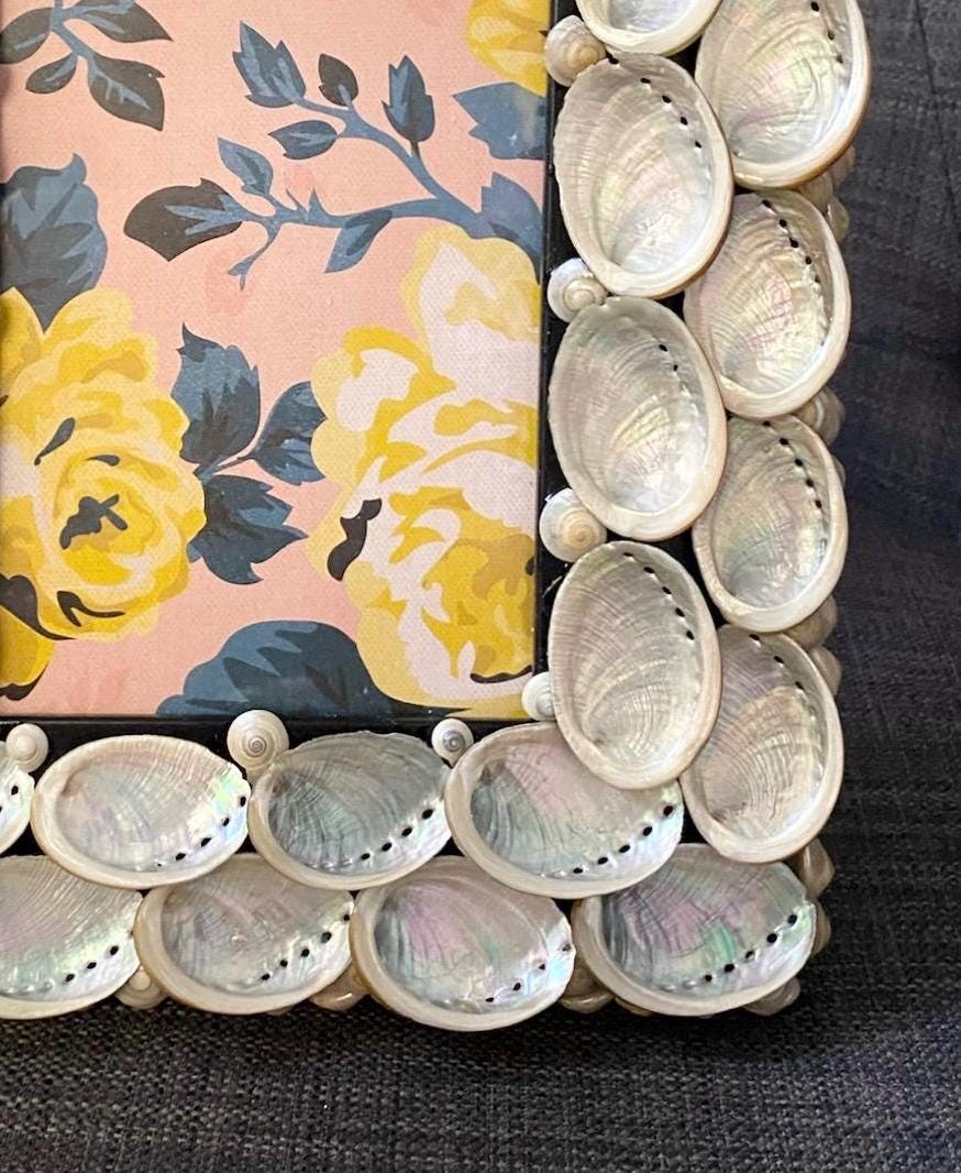 Seashell Picture Frame, Seashell Art, Decorative Shell Frame, Shell Art ...