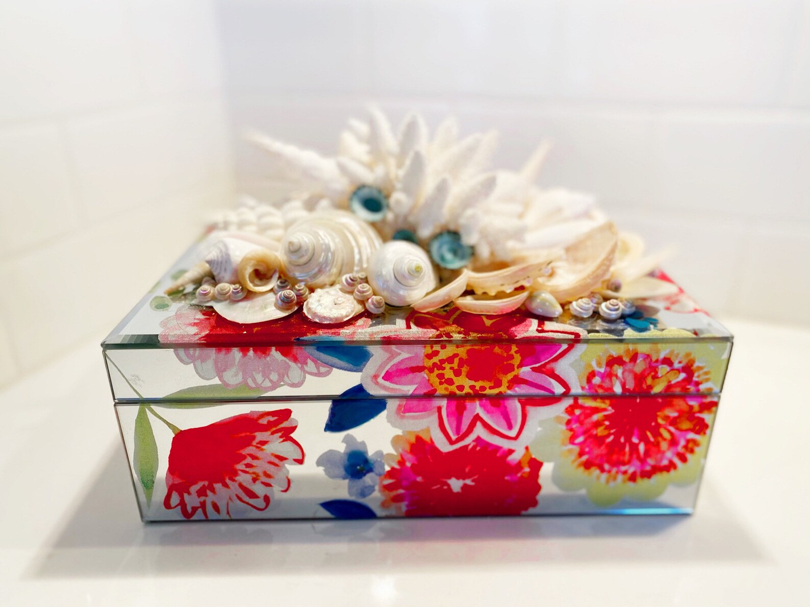 Custom Seashell Jewelry Box Seashell Art Decorative Box - Etsy