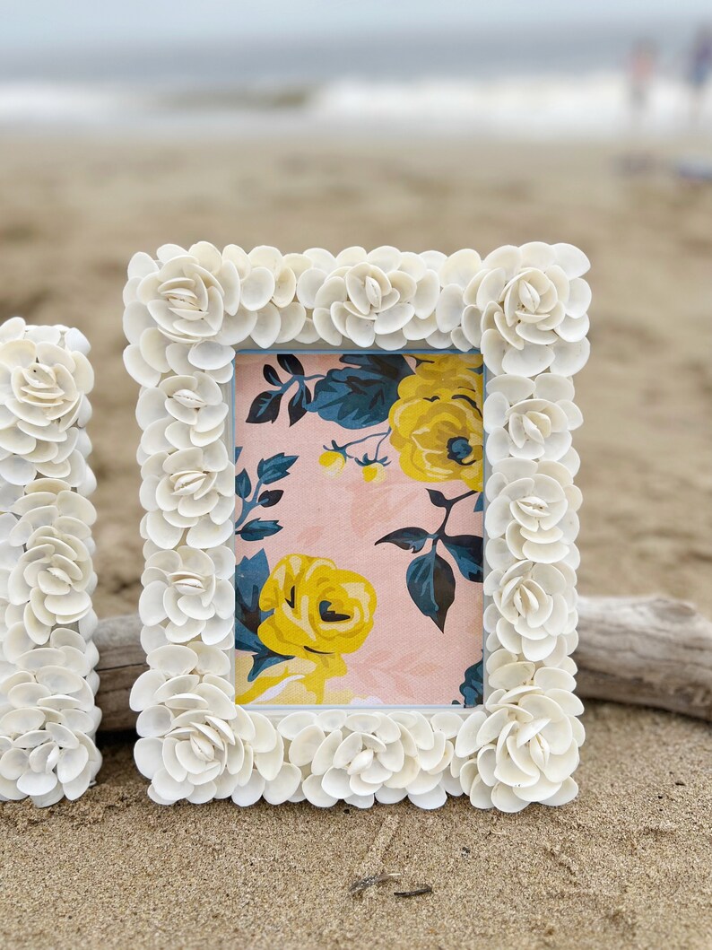 Seashell Picture Frames, Seashell Art, Decorative Shell Frame, Shell ...