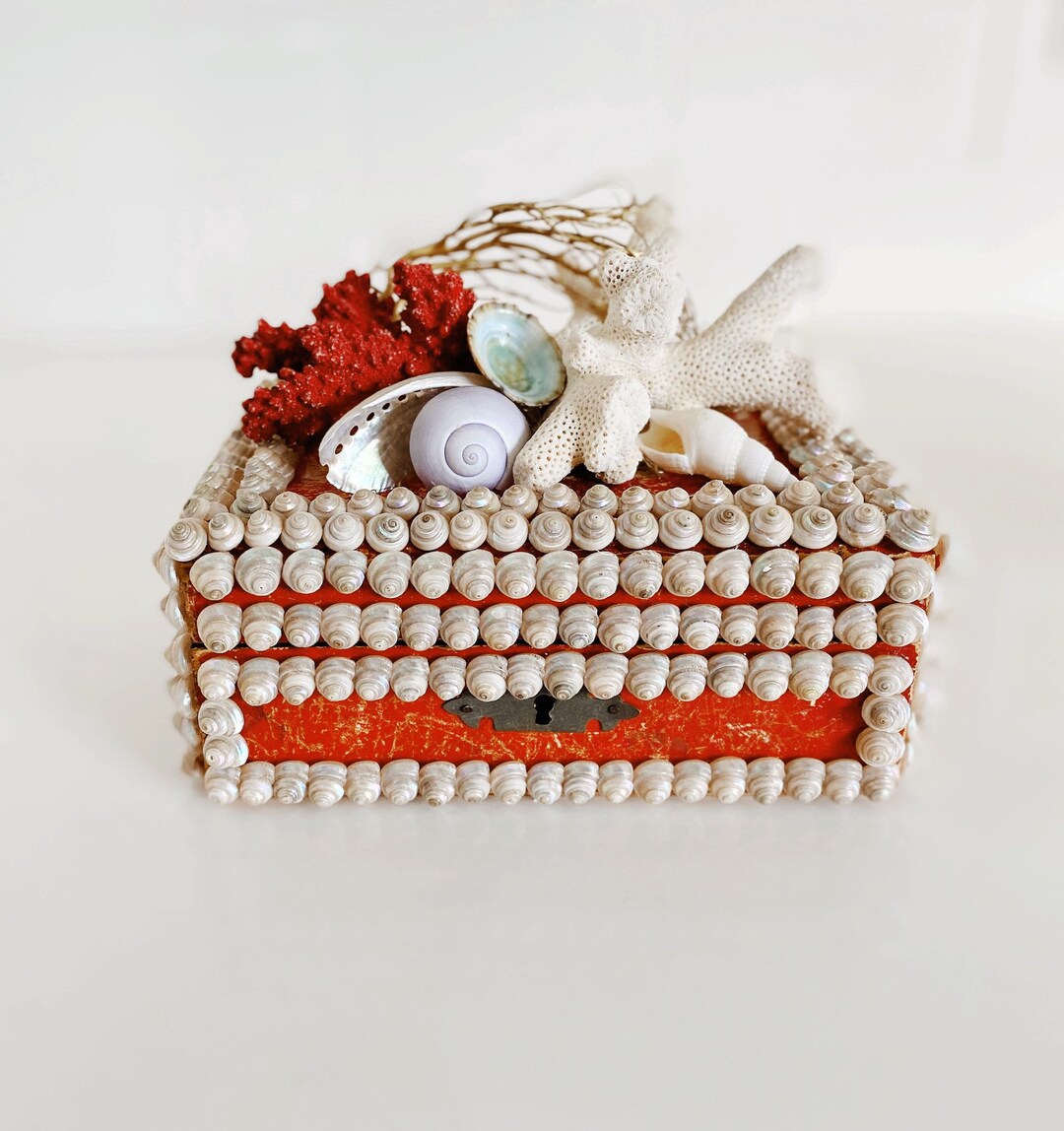 Seashell Jewelry Box, Seashell Art, Jewelry Box Drawers, Shell Art ...