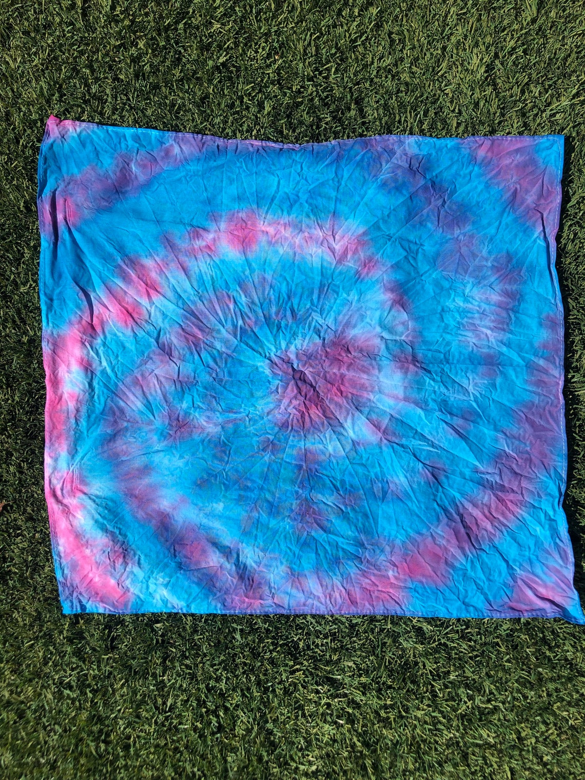 Tie Dye Bandana Blue Dream Spiral - Etsy Denmark